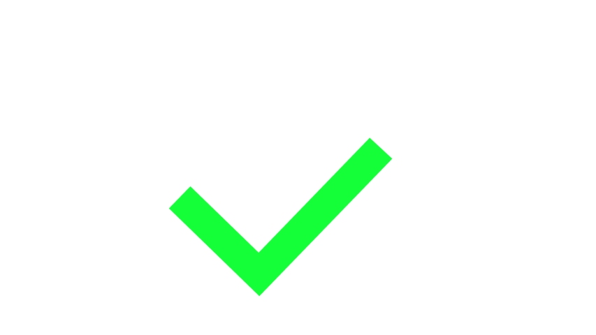 3d check-mark white background Stock Footage Video (100% Royalty-free ...