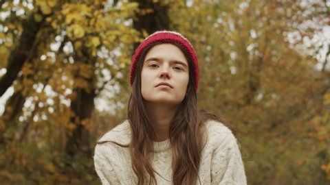 Sad Ill Woman Sigh Sniff Close Stock Footage Video (100% Royalty-free ...