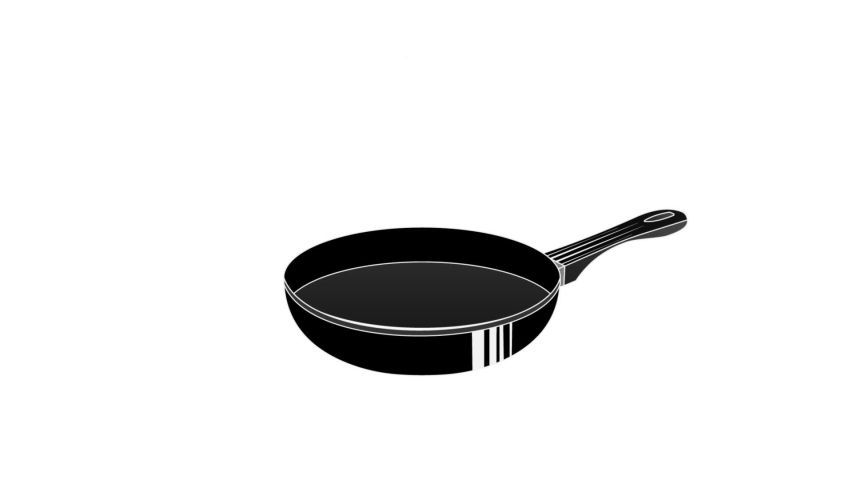 animation eggs frying pan cooking video Stock Footage Video (100% ...