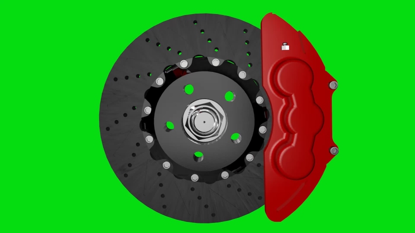 The Racing Brake Disc Spins Stock Footage Video (100% Royalty-free ...