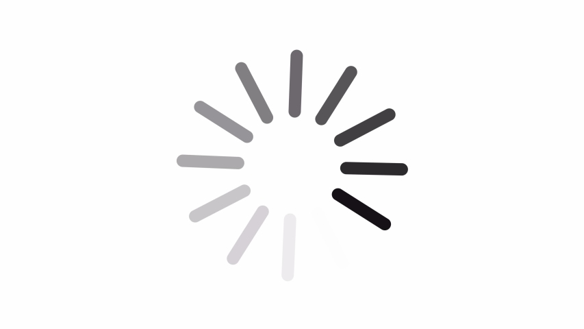 Progress loading bar screen animation video effect on black background ...