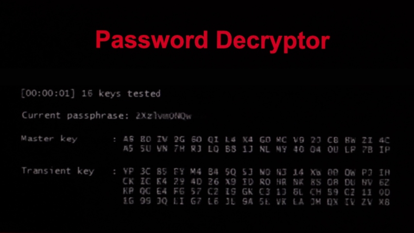 password decryptor on monitor random numbers Stock Footage Video (100% ...