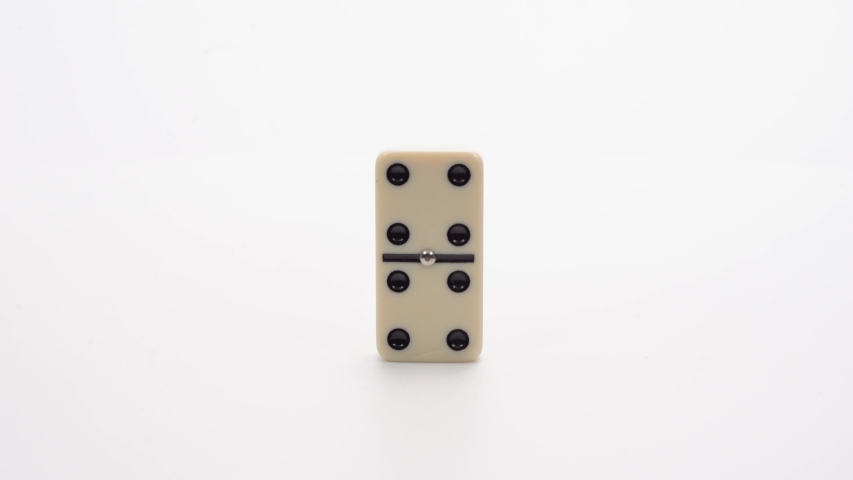 domino token on white background fantastic Stock Footage Video (100% ...