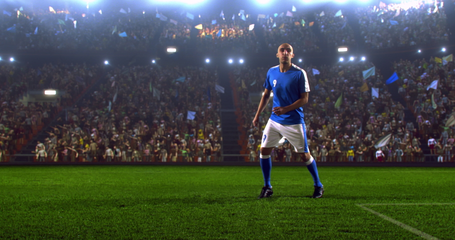 4k footage soccer player dramatic play Stock Footage Video (100% ...