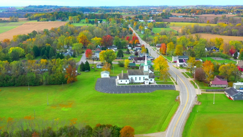 scenic small town nestled amid fertile Stock Footage Video (100% ... scenic small town nestled amid fertile Stock Footage Video (100% ...