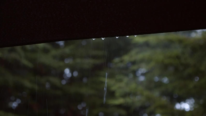 cinematic footage rain drops falling down Stock Footage Video (100% ...