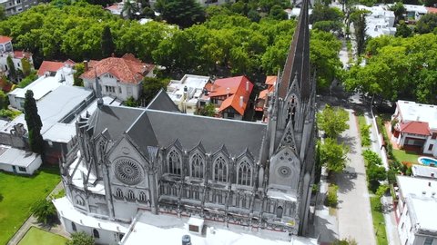 Catholic Church Las Carmelitas Gothic Montevideo Stock Footage Video ...