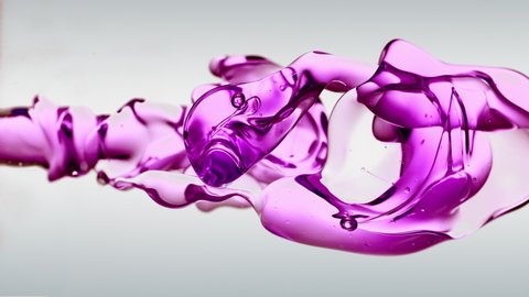 Transparent Purple Pink Violet Oil Bubbles Stock Footage Video (100% ...