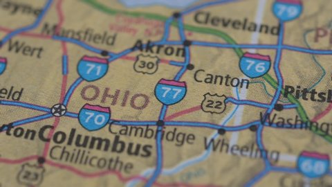 15 Ohio road map Stock Video Footage - 4K and HD Video Clips | Shutterstock