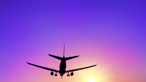 Big Plane Flying Low Very Close Stock Footage Video (100% Royalty-free ...