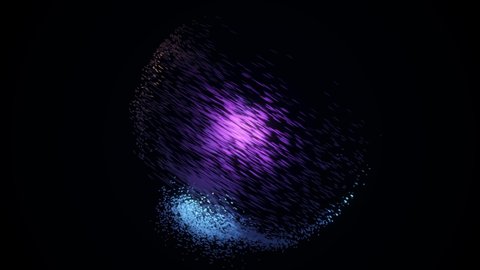 abstract blue purple particles optical fiber Stock Footage Video (100% ...
