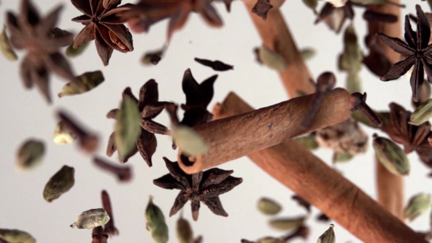spices flying falling slow motion Stock Footage Video (100% Royalty ...
