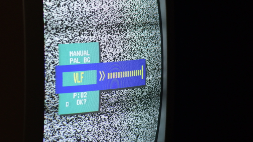 tuning old analog television vlf vhf Stock Footage Video (100% Royalty ...