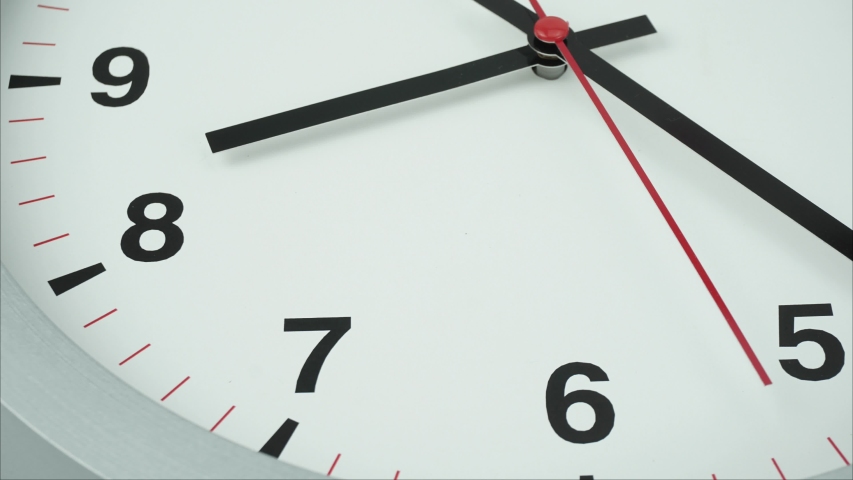 close watch shows time 8 o'clock Stock Footage Video (100% Royalty-free ...