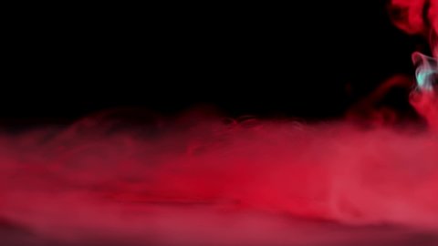 Realistic Red Dry Ice Smoke Clouds Stock Footage Video (100% Royalty ...