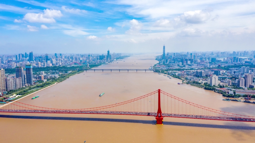 Cityscape view of Wuhan from the tower image - Free stock photo ...