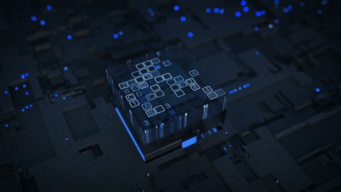 Futuristic Seamless Currency Digital Data Flow Stock Footage Video (100% Royalty-free ...