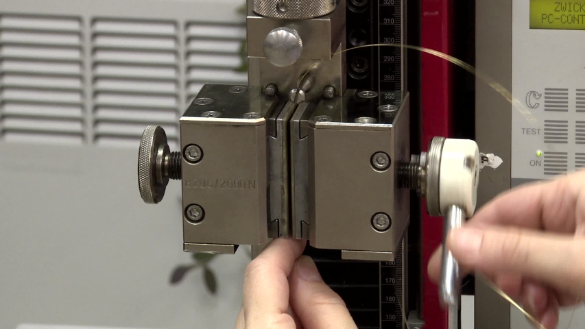 Strength Test of a Wire Stock Footage Video (100% Royalty-free ...