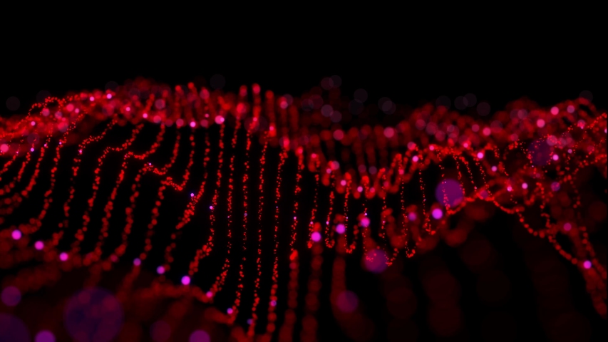 Red Particle Lines with Depth Stock Footage Video (100% Royalty-free ...