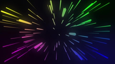 Neon Lights Animation Abstract Neon Shapes Stock Footage Video (100% ...