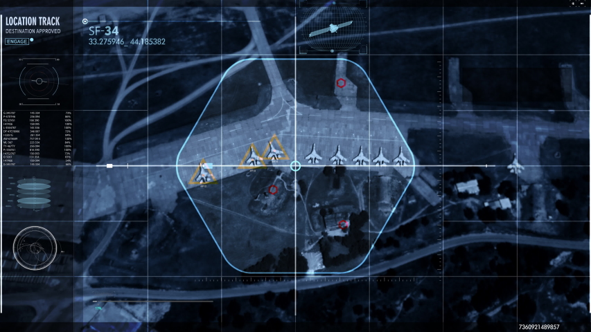 spy network technology examining digital map Stock Footage Video (100% ...