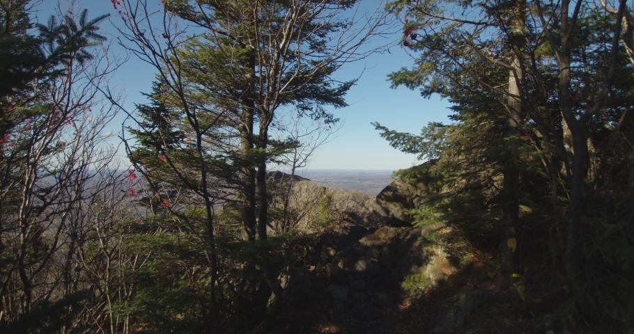 mountain summit view walking footage Stock Footage Video (100% Royalty ...