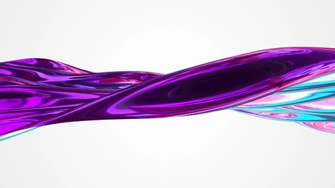 3d Holographic Liquid Texture Animation Close Stock Footage Video (100% ...