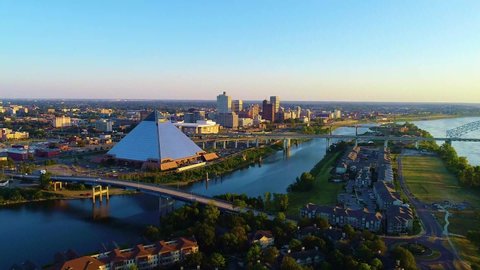 Memphis Tennessee Usa Downtown Skyline Aerial Stock Photo (Edit Now ...
