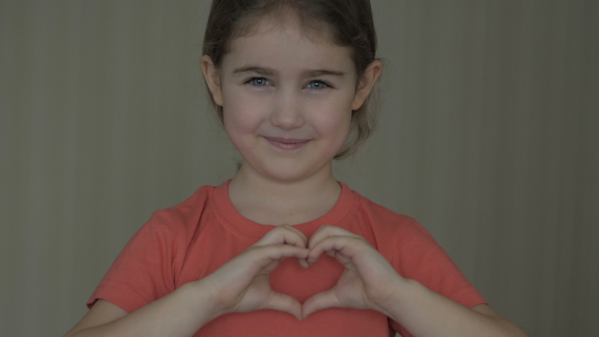 Kid Making Heart Hands Stock Video Footage - 4K and HD Video Clips ...