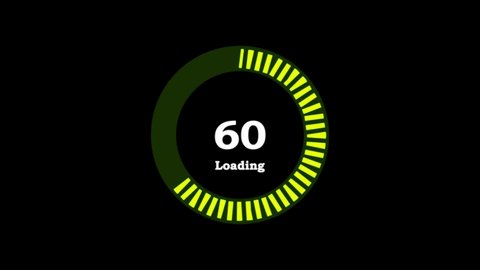 Animated Loading Circle Number Counter On Stock Footage Video (100% Royalty-free) 1040148920 ...