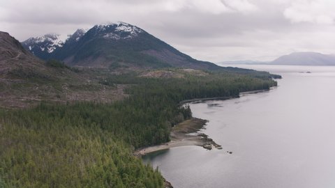 Alaska Circa2018 Flying Over Inlets Islands Stock Footage Video (100% ...