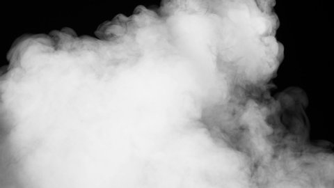 White Smoke Covers Black Screen Jet Stock Footage Video (100% Royalty ...