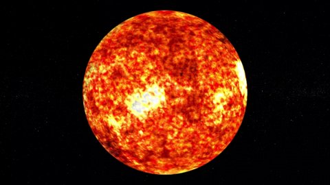 Sun Space Sun Rotating Animation Clip Stock Footage Video (100% Royalty ...