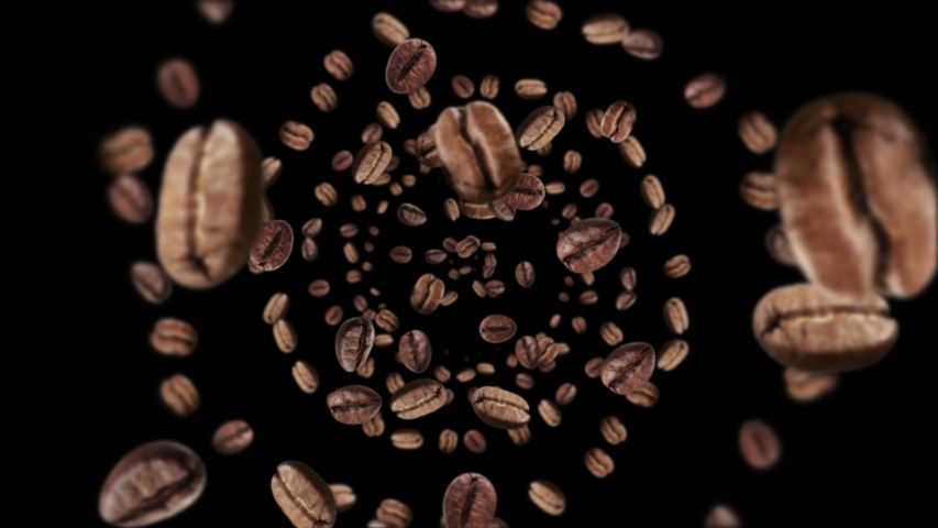 coffee beans explosion super slow motion Stock Footage Video (100% ...