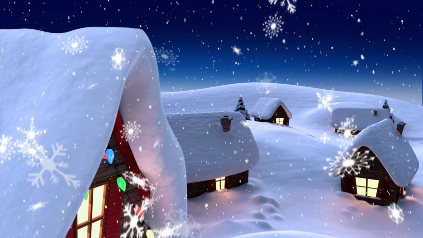 Animation of the Winter Scenery Stock Footage Video (100% Royalty-free ...