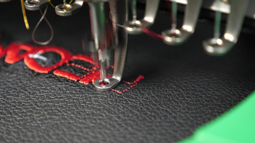 Cnc Sewing Machine Automatic Sewing Machine Stock Footage Video (100% ...