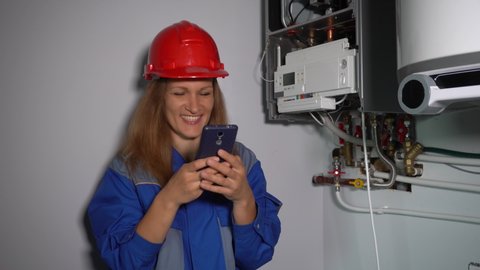 Factory Worker Working On Laser Plotter Stock Vector (Royalty Free ...