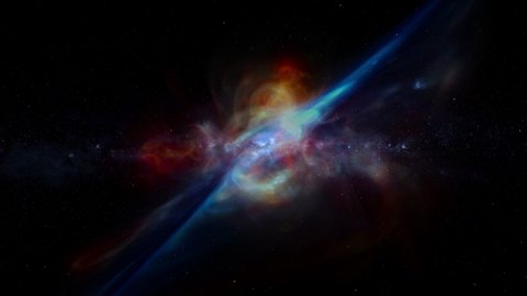 Aftermath Exploding Star Milky Way Loopable Stock Footage Video (100% ...