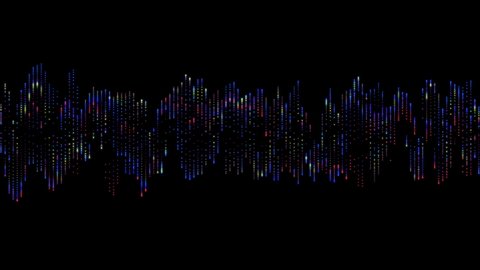 seamless loop futuristic sound wave diagram Stock Footage Video (100% ...
