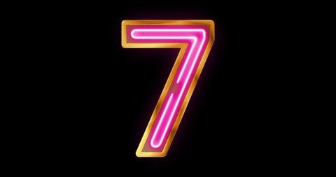 Glossy Pink Paint Number 7 3d Stock Illustration 582499399 | Shutterstock