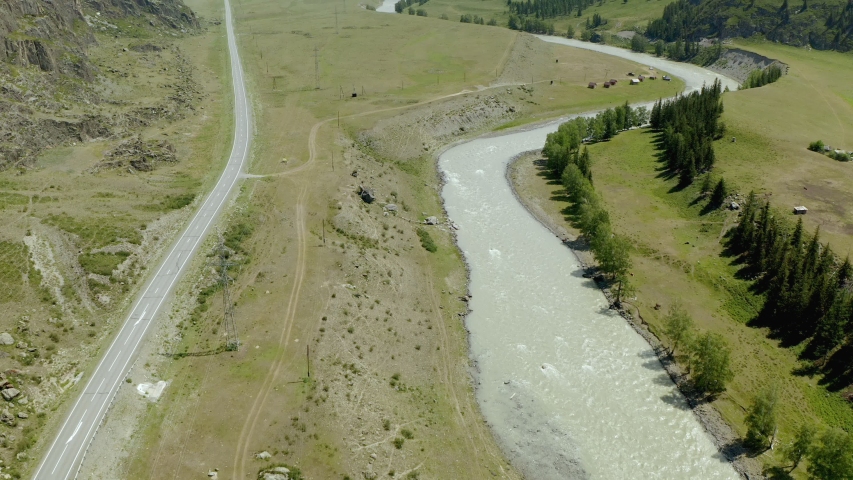 River carving a landscape through the valley image - Free stock photo ...