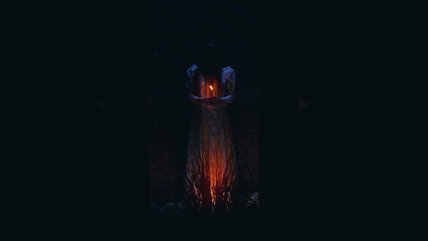 black magic ritual evil witch calling Stock Footage Video (100% Royalty ...