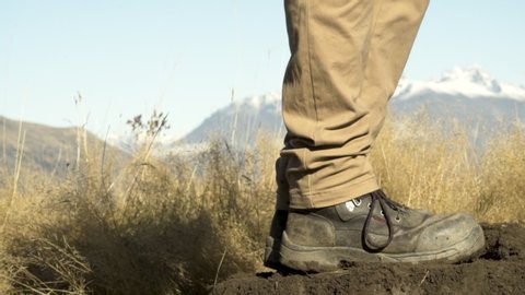 Soil Ramp Being Prepared Boots Smooth Stock Footage Video (100% Royalty ...