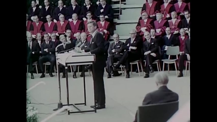Circa 1963 - Jfk Gives Stock Footage Video (100% Royalty-free ...