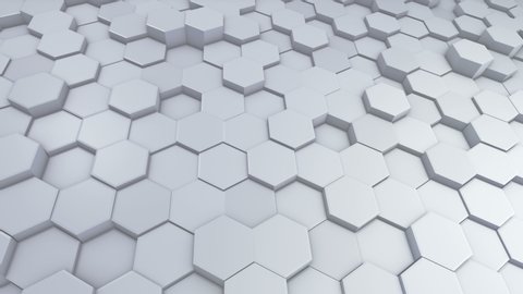 Abstract Hexagon Geometric Background Animated Pattern Stock Footage ...