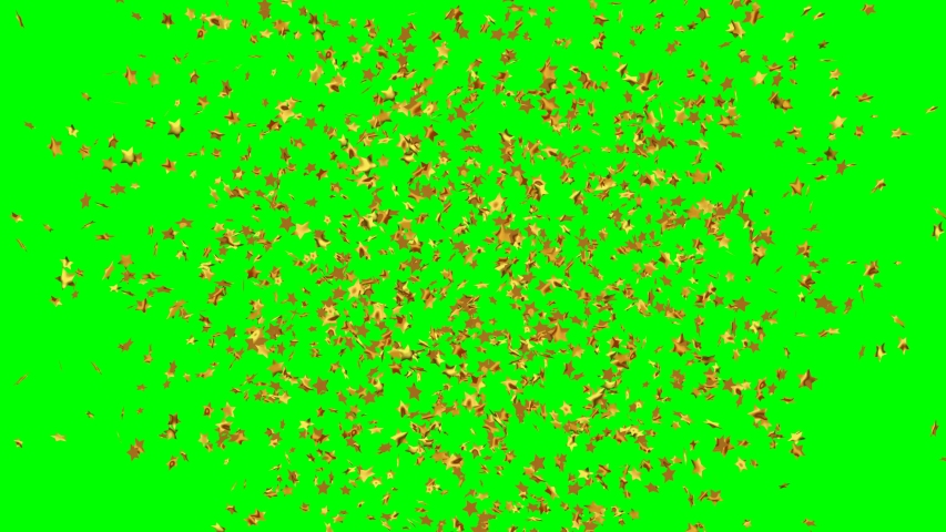 Multicolored Confetti Explosion On Green Screen Stock Footage Video ...