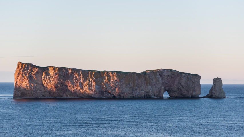 Perce Rock and landscape in Quebec, Canada image - Free stock photo ...