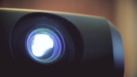 Dust Particles Seen Through Projector Light Stock Footage Video (100% ...