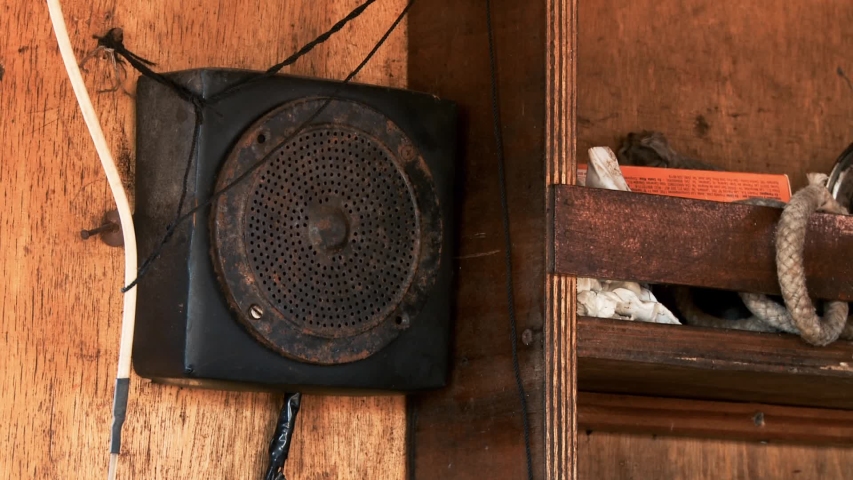 Old Rusty Radio Speaker in Stock Footage Video (100% Royalty-free ...