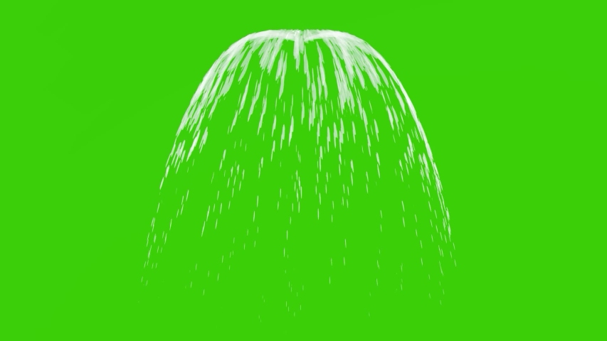 fountain effect on greenscreen background 3d Stock Footage Video (100% ...